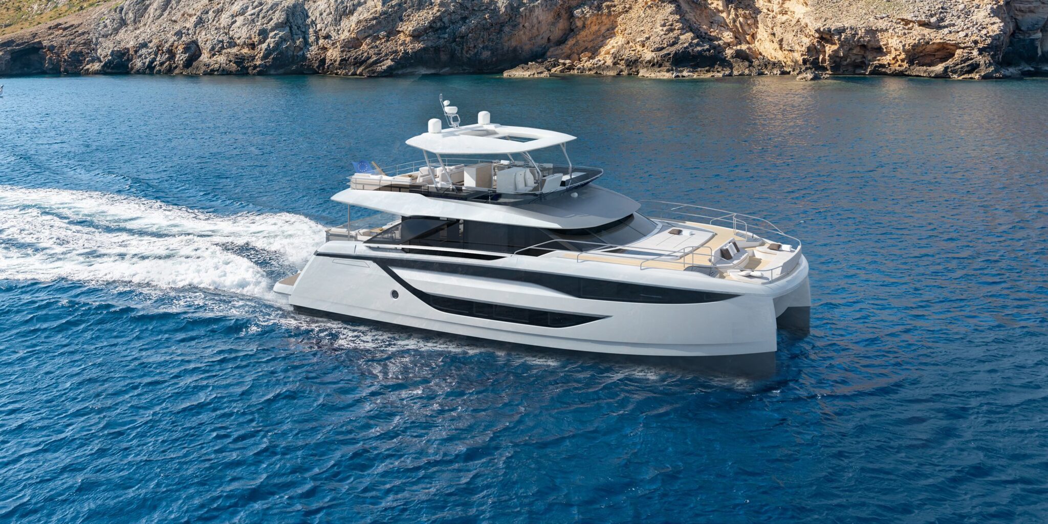 Prestige M8 Catamaran - New Model Release - Galati Yachts