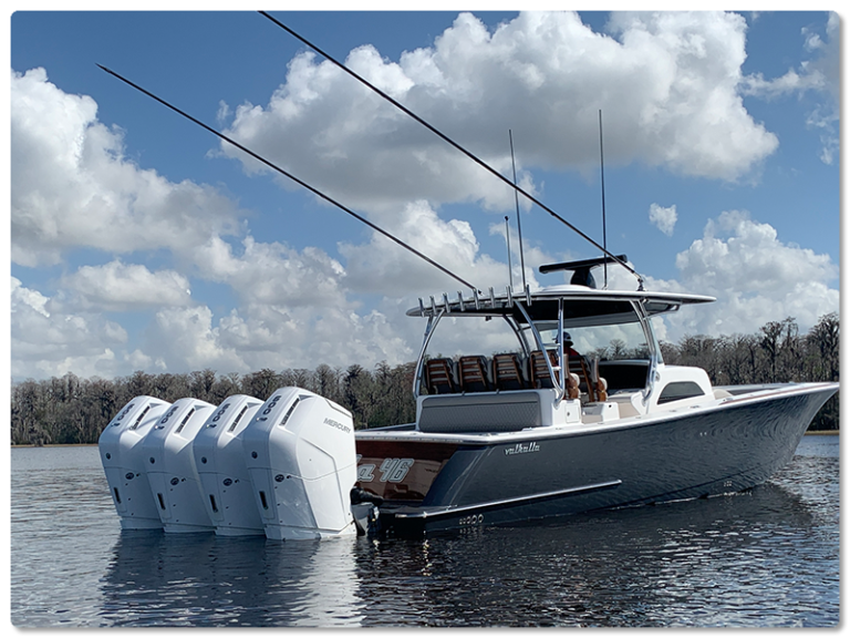 46 Valhalla Featuring Mercury V12 600-hp Verado's - Galati Yachts