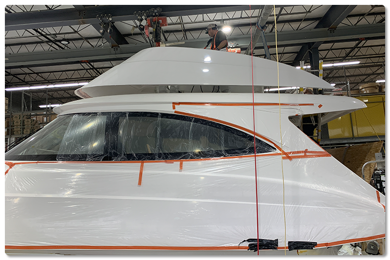 Viking 90 Convertible Build Update - Galati Yachts