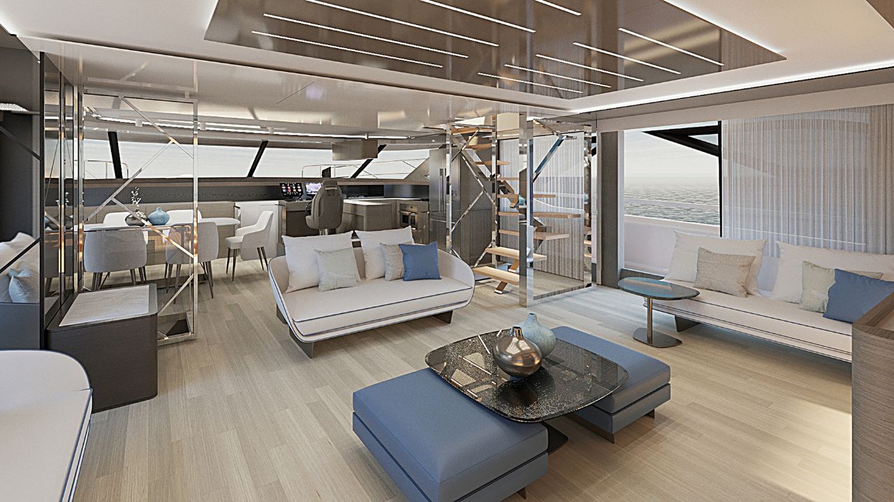 Prestige M8 Catamaran - New Model Release - Galati Yachts