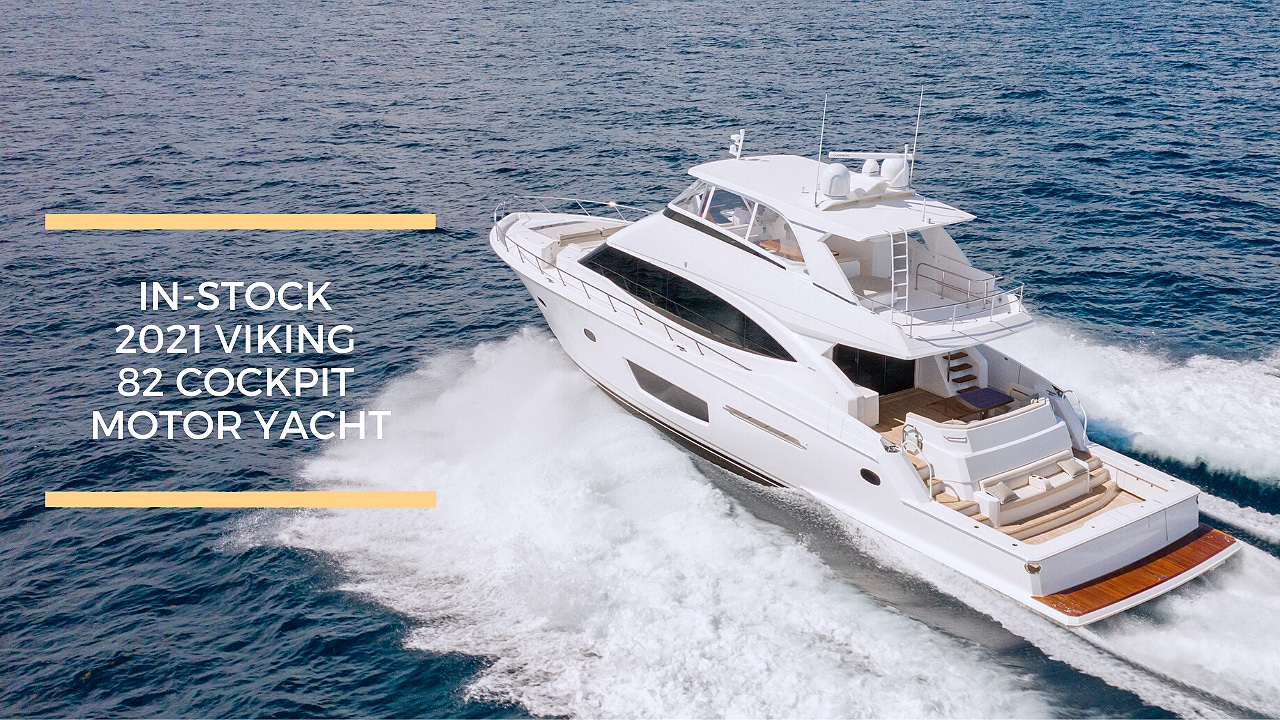 In-Stock 2021 Viking 82 Cockpit Motor Yacht | Galati Yachts